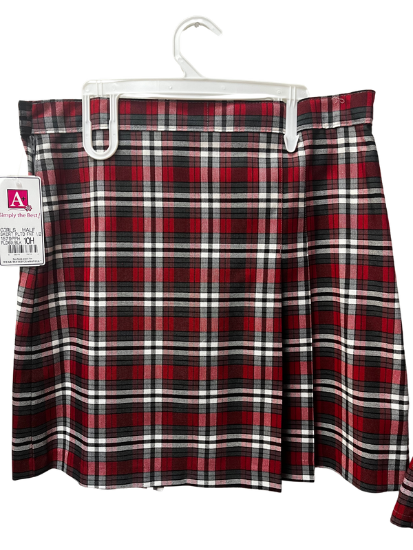 Plaid 69/BLK Pleated Skirt Style 1579 - Poindexter's Uniform Company